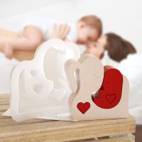 China Crystal Dropper Gel Mother Child Parent-child Puzzle DIY Mother's Day Gypsum Cement Candle Ornament Silicone Mold for sale