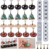 China DIY Drip Glue Nail Practice Stand Round Cut Flower Geometric Trapezoidal Nail Base Silicone Mold for sale