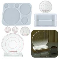 China DIY Crystal Dropping Resin Mold Round Music Disc Pendant Silicone Mold Wholesale for sale