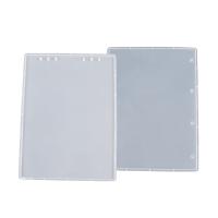 China Crystal Drop Adhesive A4 Notebook Written Mold Horizontal And Vertical A4 Notebook Sub Cover DIY Book Cover Silicone Mold for sale