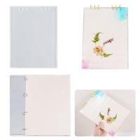 China Crystal Drop Adhesive A4 Notebook Written Mold Horizontal And Vertical A4 Notebook Sub Cover DIY Book Cover Silicone Mold for sale