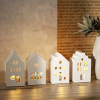 China 4-piece European Style House Decoration Silicone Mold DIY Atmosphere Decoration Lamp Silhouette Small Night Light Gypsum Mold for sale