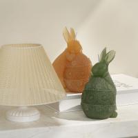 China DIY Drip Glue Resin Gypsum Yarn Flower Ball Rabbit Silicone Mold Reflection Rabbit Aromatherapy Candle Grinding for sale