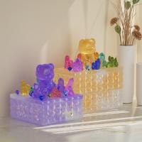 China DIY Drip Glue Diamond Storage Box Square Rectangular Cut Diamond Stacking Music Storage Can Silicone Mold for sale
