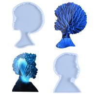 China DIY Crystal Dropper Mold For African Women And Men, Explosive Head, Table, Coaster, Wall Decoration Mold for sale