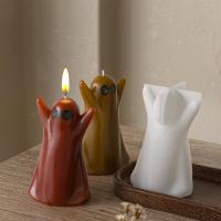 China Halloween Series 3D Ghost Stage Silicone Mold DIY Aromatherapy Gypsum Candle Ghost Mold for sale