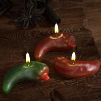 China 3D Simulation Chili Mirror Silicone Mold DIY Aromatherapy Gypsum Candle Ornament Ice Grid Mold for sale