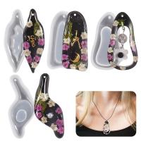 China Crystal Dropper Irregular Pendant Mold, Shaped Geometric Pod Pendant Jewelry, Retro Necklace, Silicone Mold for sale