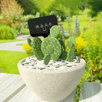 China DIY Drip Glue Resin Gypsum Plant Pottery Card Insertion Sign Flower Marking Card Silicone Mold for sale