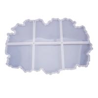 China DIY Crystal Dropping Glue Mold Irregular Platform Splicing Cup Mat Multiple Jewelry Ornament Decoration Silicone Mold for sale