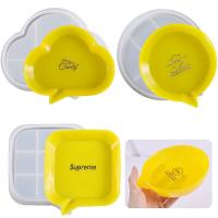 China DIY Drip Glue Round Plate Mold Plate Mold Cloud Round Square Storage Tray Silicone Mold for sale
