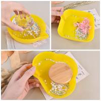 China DIY Drip Glue Round Plate Mold Plate Mold Cloud Round Square Storage Tray Silicone Mold for sale