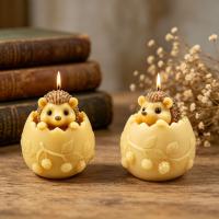 China Hatching Hedgehog Aroma Candle Silicone Mold DIY Cartoon Gypsum Sculpture Resin Pouring Mold for sale