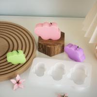 China DIY Crystal Dropper Glue Triple Cloud Pentagram Candle Decoration Ornament Aromatherapy Gypsum Silicone Mold for sale
