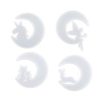 China DIY Crystal Dropping Gel Moon Cat Elk Moon Unicorn Moon Angel Hanging Silicone Mold for sale