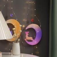 China DIY Crystal Dropping Gel Moon Cat Elk Moon Unicorn Moon Angel Hanging Silicone Mold for sale