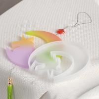 China DIY Crystal Dropping Gel Moon Cat Elk Moon Unicorn Moon Angel Hanging Silicone Mold for sale