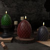 China 3D 3D Dragon Scale Pattern Dragon Egg Candle Silicone Mold Dark Wind DIY Aromatherapy Gypsum Pendant Dropping Mold for sale