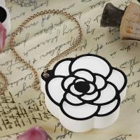 China Crystal Resin Camellia Pendant DIY Scented Plaster Candle Silicone Mold Wholesale for sale