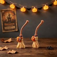 China Halloween Cylindrical Relief Ghost Pumpkin Bat Candle Mold DIY Aromatherapy Skeleton Broom Silicone Mold for sale