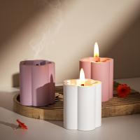 China DIY Dropper Resin Four Leaf Clover Five Leaf Petal Aromatherapy Gypsum Candle Cup Storage Jar Silicone Mold for sale