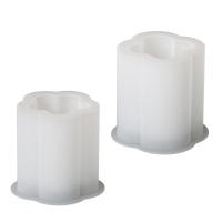 China DIY Dropper Resin Four Leaf Clover Five Leaf Petal Aromatherapy Gypsum Candle Cup Storage Jar Silicone Mold for sale