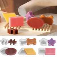 China DIY Drip Glue Mold Elliptical Bone Puzzle Star Quadrilateral Rectangular Candle Fragrance Stone Soap Silicone Mold for sale