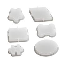 China DIY Drip Glue Mold Elliptical Bone Puzzle Star Quadrilateral Rectangular Candle Fragrance Stone Soap Silicone Mold for sale
