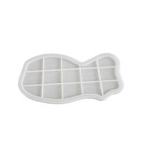 China DIY Crystal Drip Glue Cement Gypsum Body Abstract Line Tray Storage Plate Dish Ornament Silicone Mold for sale