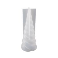 China DIY Crystal Dropper Resin Spiral Unicorn Horn Christmas Reindeer Horn Candle Gypsum Silicone Mold for sale