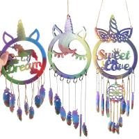 China DIY Crystal Resin Unicorn Hanging Wind Chime Ornament Silicone Mold Wholesale In Stock for sale