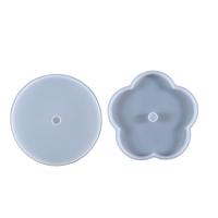 China DIY Crystal Dropper Coaster Set Mold Flower Coaster Storage Rotating Shaft Set Silicone Mold for sale
