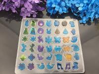 China Crystal Drip Glue Collection Earnail Silicone Rubber Mold Snowflake Christmas Full Board Earnail Mold DIY Jewelry for sale