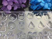 China Crystal Drip Glue Collection Earnail Silicone Rubber Mold Snowflake Christmas Full Board Earnail Mold DIY Jewelry for sale