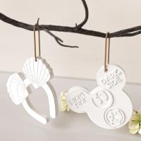 China DIY Aroma Gypsum Handprint Shell Unicorn Bear Head Hanging Tag Pendant Keychain Silicone Mold for sale