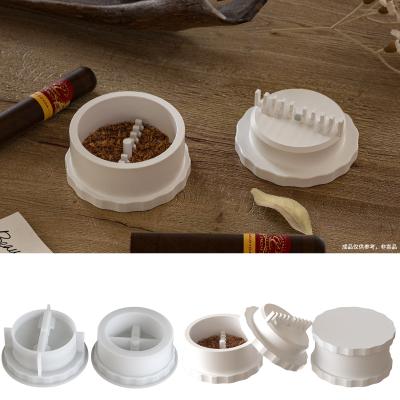 China Minimalist Incense Burner Mold, Gypsum And Cement, Silicone DIY Grass And Leaf Grinder Mold for sale