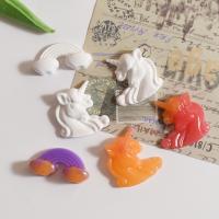 China Semi Three-dimensional Rainbow Unicorn Seahorse Meteor Fish Tail Beast Horn Jewelry Keychain Aromatherapy Pendant Silicone Mold for sale