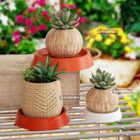 China Crystal Dropper Resin Gypsum Flowerpot Drain Tray Candle Base DIY Circular Drain Cup Pad Silicone Mold for sale