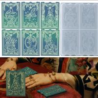 China DIY Crystal Dropping Glue Mold Tarot Game 24 Full Set Hanging Tag Silicone Mold for sale