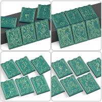 China DIY Crystal Dropping Glue Mold Tarot Game 24 Full Set Hanging Tag Silicone Mold for sale