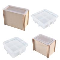 China Crystal Dropper Resin DIY Grinding Tool Square Drawer Storage Box Silicone Mold Source Wholesale for sale