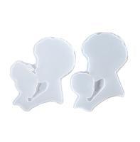 China DIY Crystal Dropper Mold For Kissing Forehead, Coaster, Silicone Mold Recommended By Amazon Hotline for sale