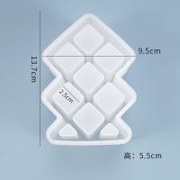 China DIY Crystal Dropping Gel Mold Lipstick Storage Box Square Seven Grid Decorative Storage Silicone Mold for sale
