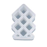 China DIY Crystal Dropping Gel Mold Lipstick Storage Box Square Seven Grid Decorative Storage Silicone Mold for sale