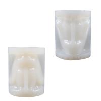 China DIY Cross Border New Product Aromatherapy Gypsum Big Ears Long Hair Rabbit Candle Ornament Silicone Mold for sale