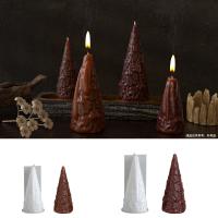 China Cone Butterfly Pattern Drop Glue Mold DIY Aromatherapy Gypsum Ice Cream Tube Candle Ornament Silicone Mold for sale