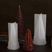 China Cone Butterfly Pattern Drop Glue Mold DIY Aromatherapy Gypsum Ice Cream Tube Candle Ornament Silicone Mold for sale