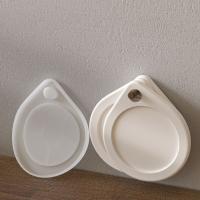 China Simple Feng Shui Drip Cup Mat Tray DIY With Hanging Hole Stackable Resin Gypsum Cup Mat Silicone Mold for sale