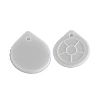 China Simple Feng Shui Drip Cup Mat Tray DIY With Hanging Hole Stackable Resin Gypsum Cup Mat Silicone Mold for sale