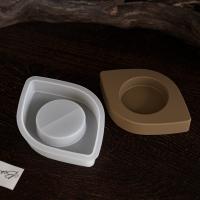 China DIY Aromatherapy Gypsum Cement Resin Mirror Windmill Hexagonal Triangle Candlestick Ornament Silicone Mold for sale